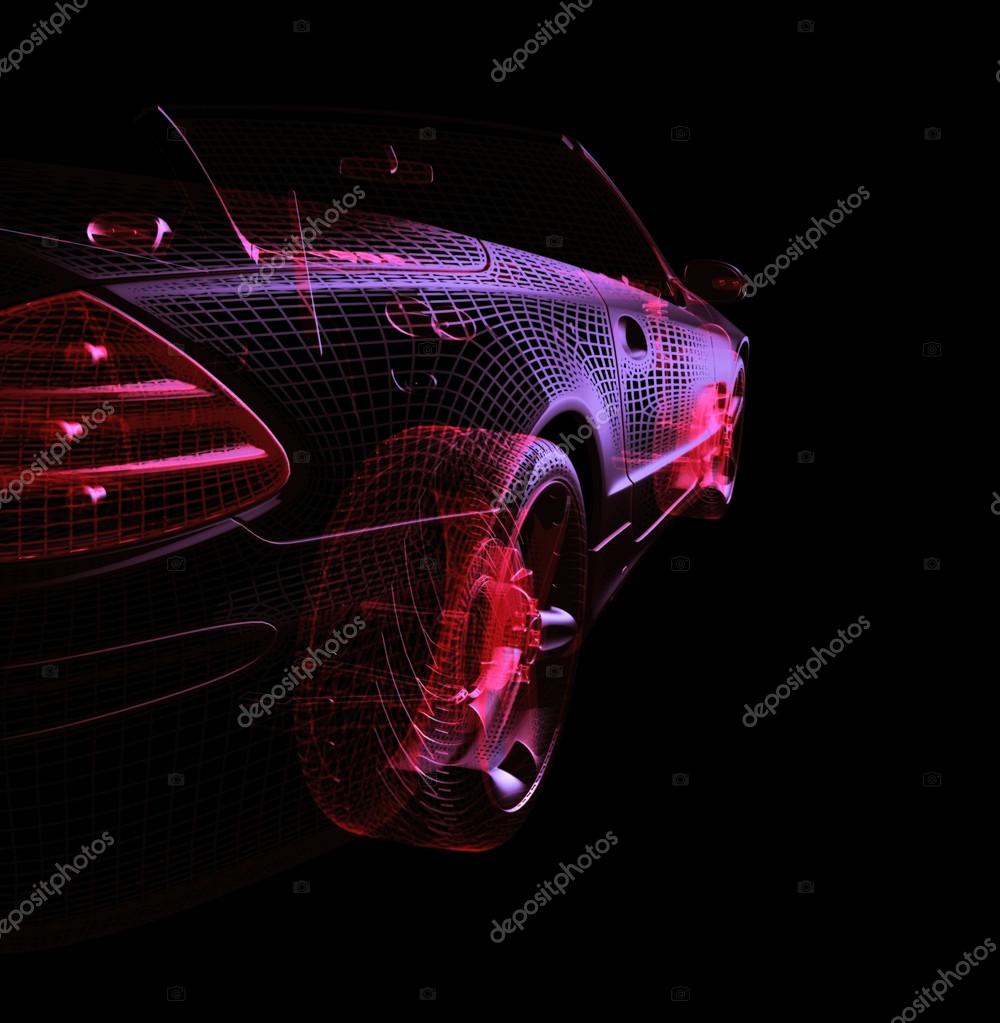 3d car model on a black background Stock Photo by ©Best3d 51280569