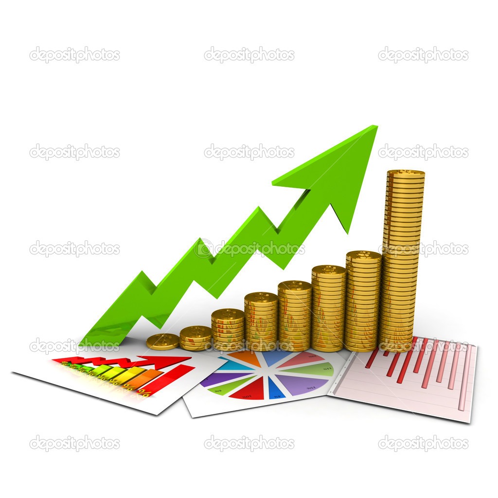 Color graph going up — Stock Photo © Best3d #51282349