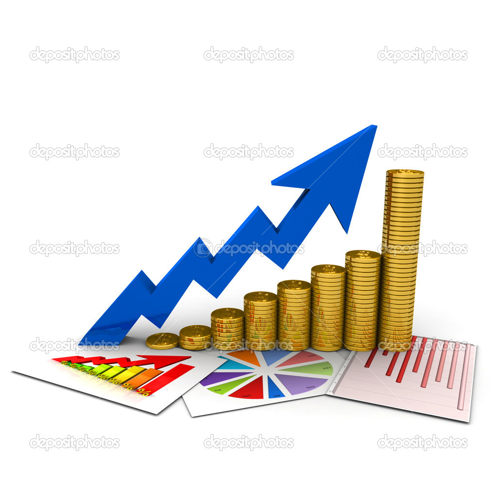 Color graph going up — Stock Photo © Best3d #51282353