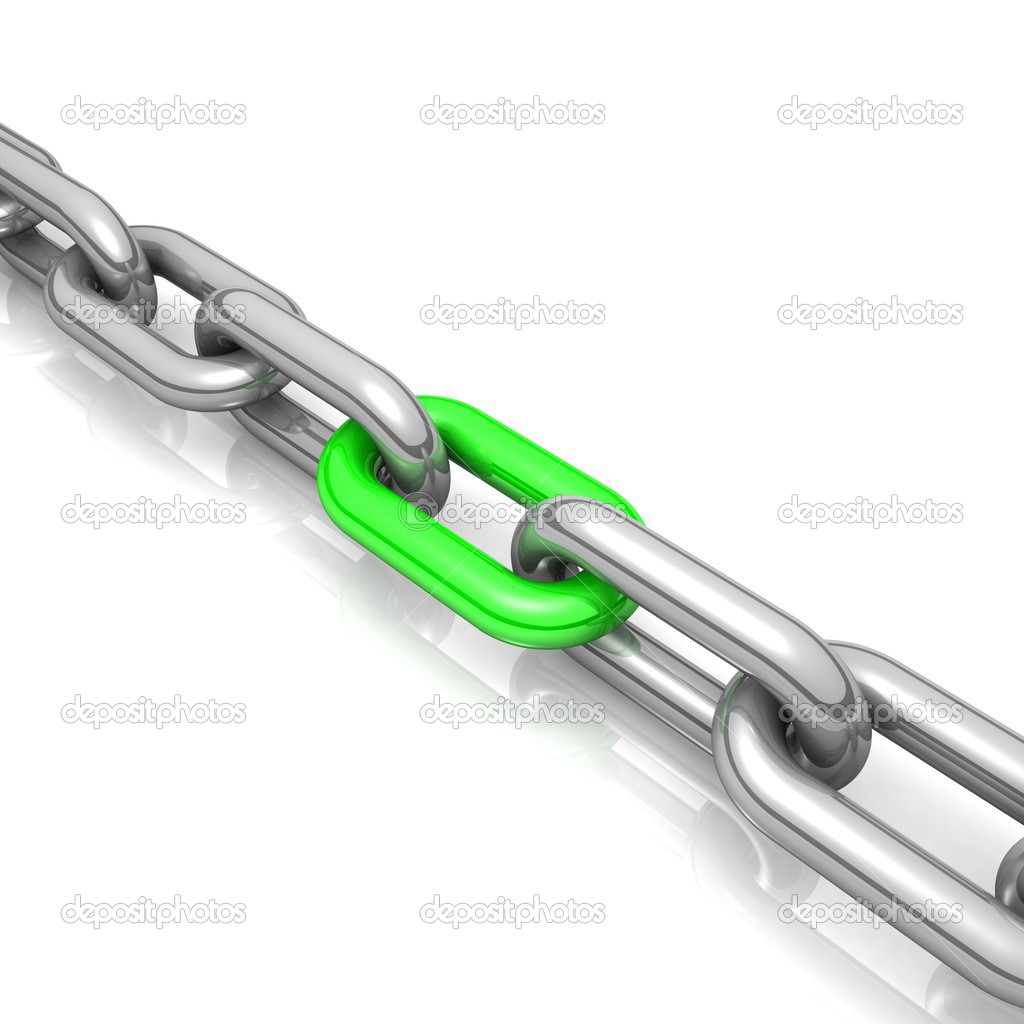 Abstract 3D illustration of a single chain link — Stock Photo © Best3d ...
