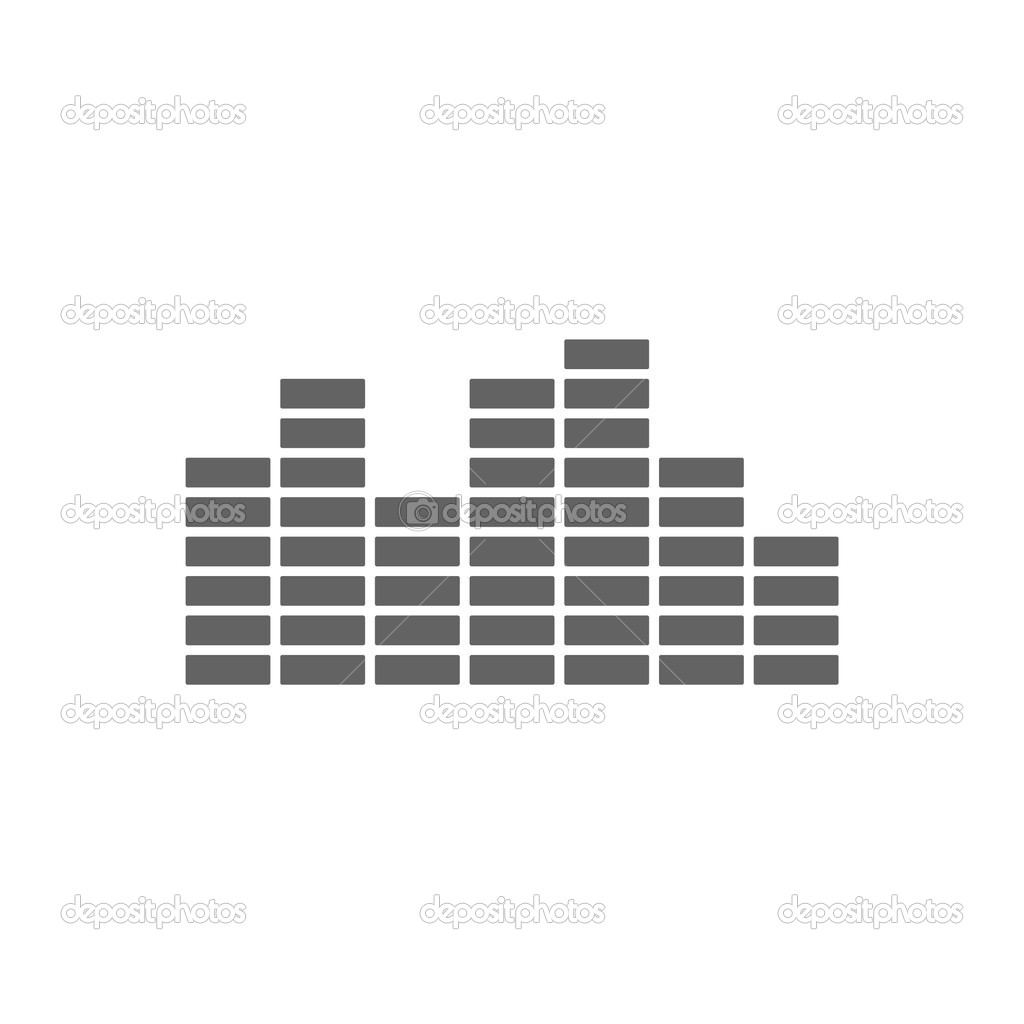 Soundwave music icon — Stock Photo © Best3d #51526659
