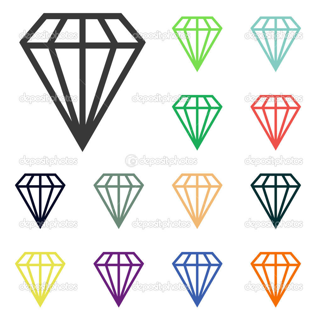 Diamond icons Stock Photo by ©Best3d 51530823