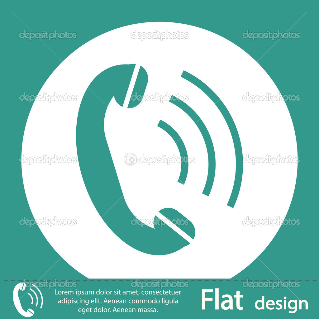 Icono de teléfono verde — Foto de stock #51573543 © Best3d