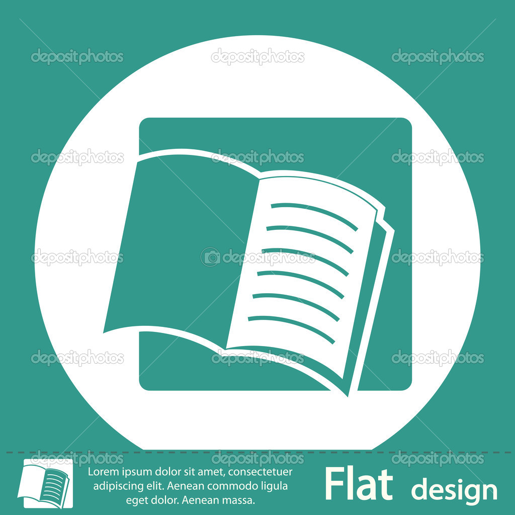 Green open book icon — Stock Photo © Best3d #51573965