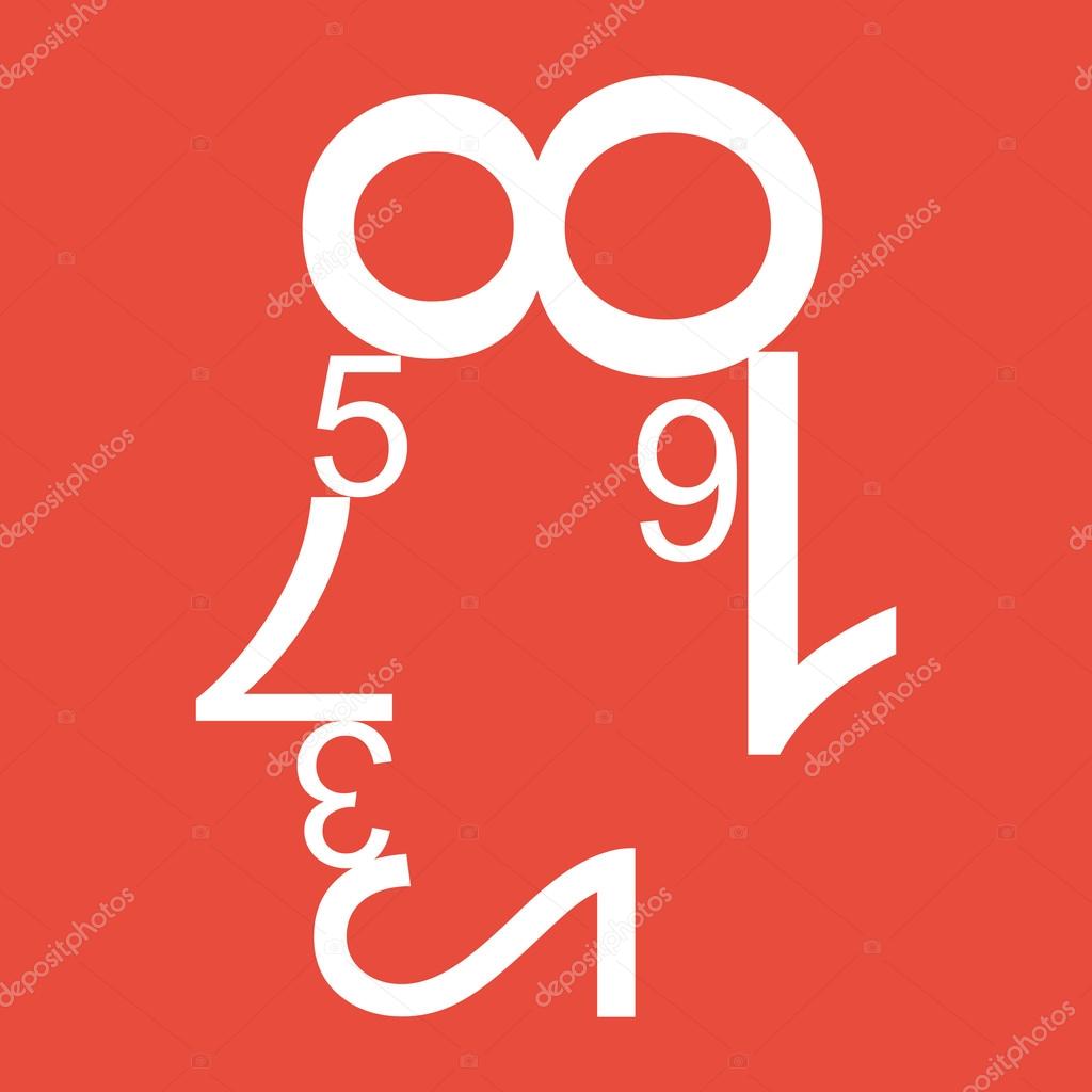 Human face of the data figures — Stock Photo © Best3d #51612421