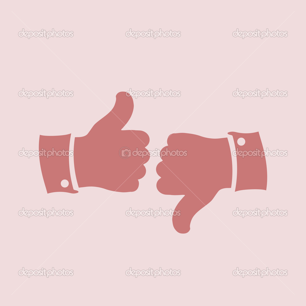 Like and unlike symbols icon Stock Illustration by ©Best3d #51661523
