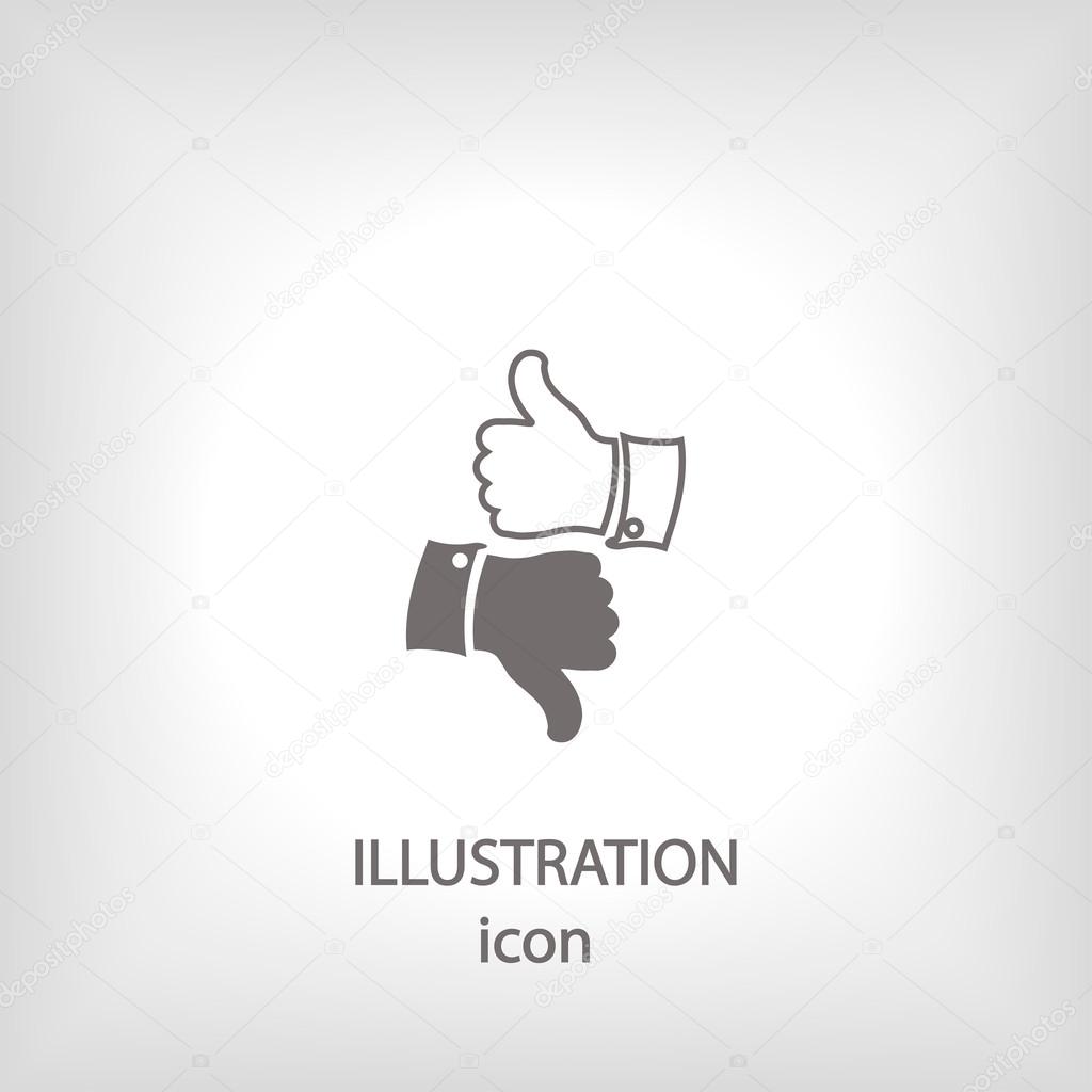 Like and unlike symbols icon — Stock Photo © Best3d #51667459