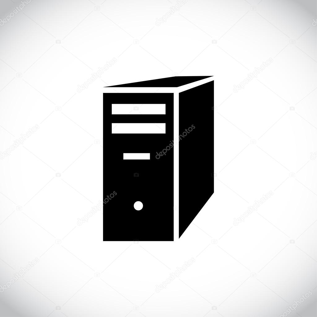 Computer server icon — Stock Photo © Best3d #51689611