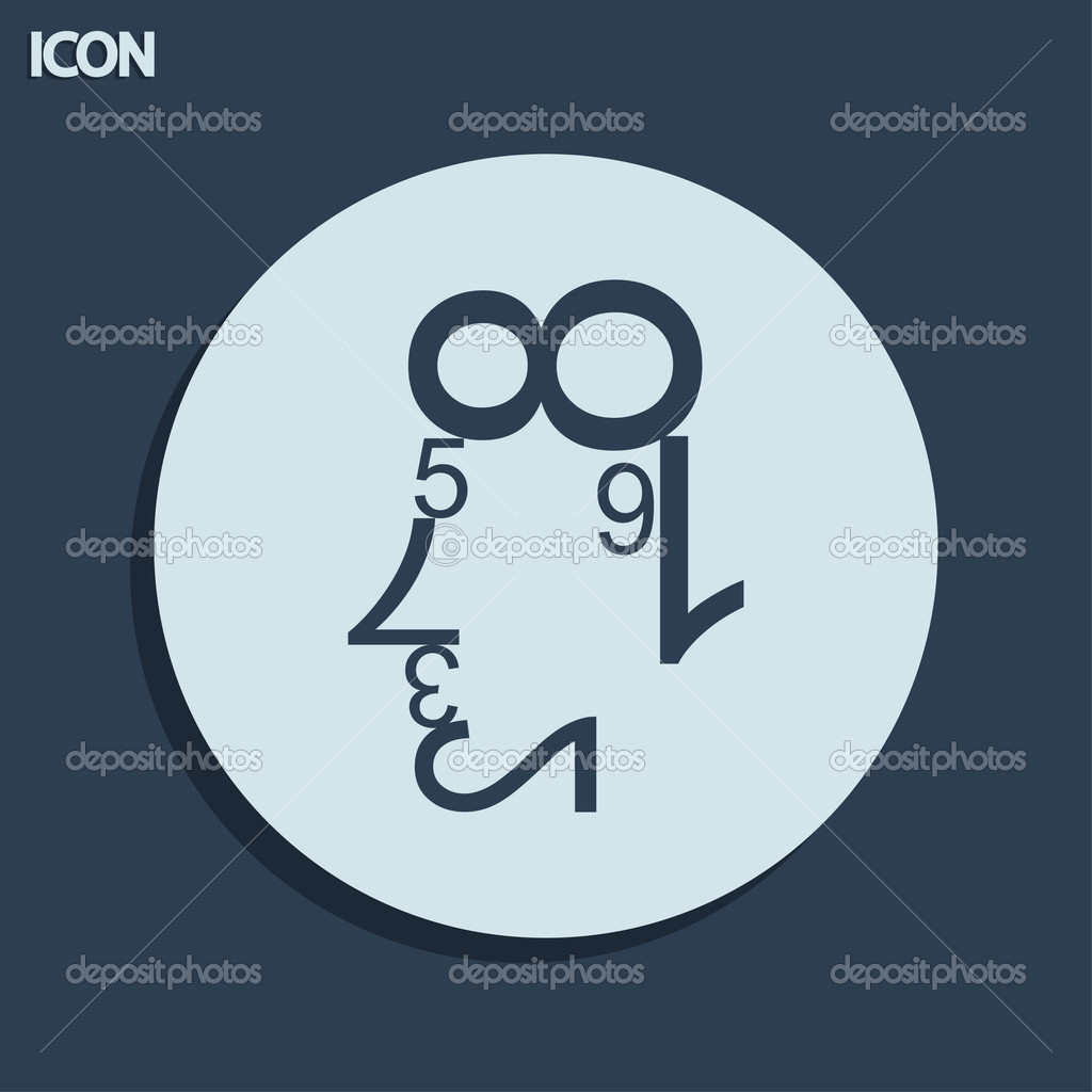 Human face of numbers — Stock Photo © Best3d #51745337