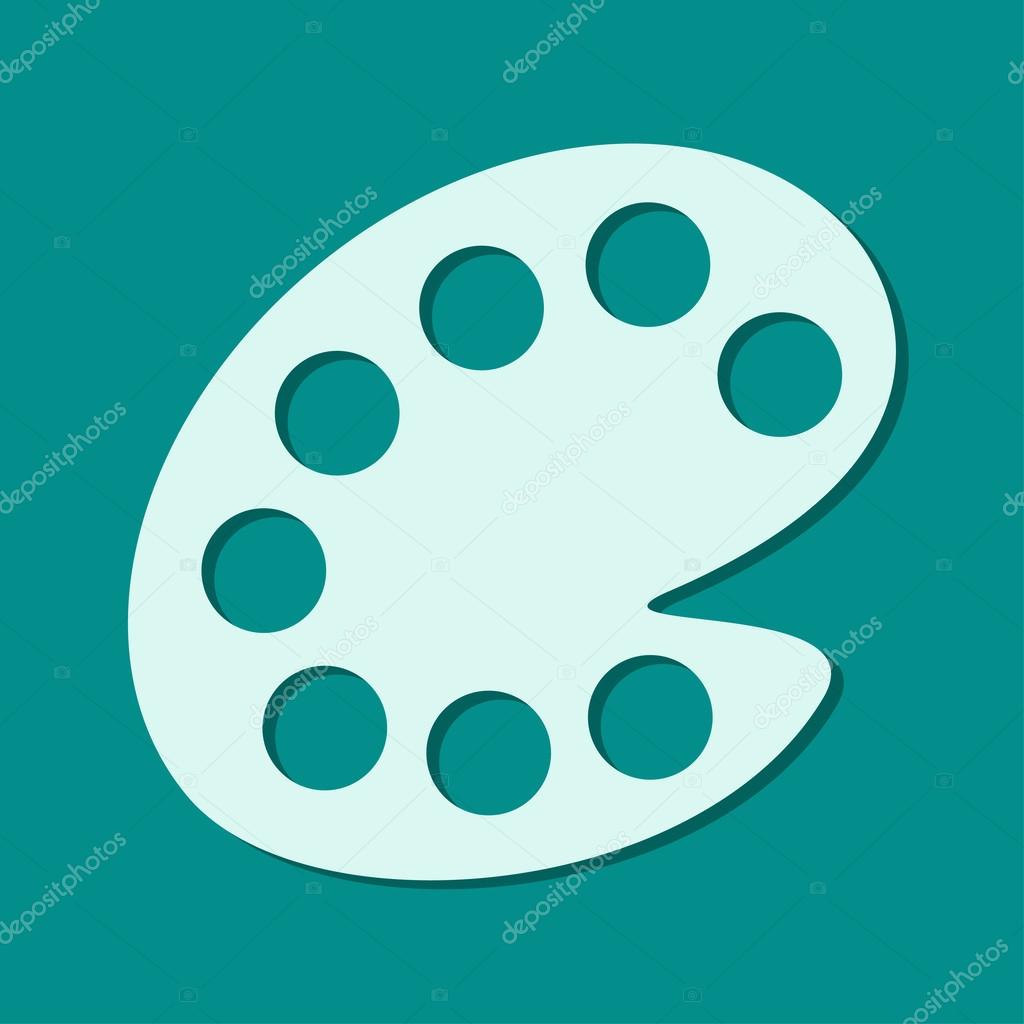 Icono de paleta de colores Ilustración de stock de ©Best3d #51752101