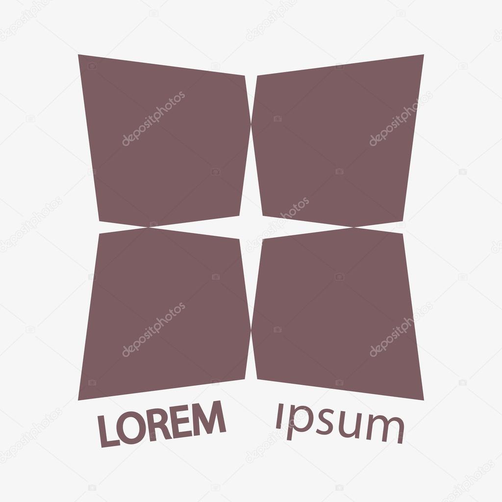 Abstract Shapes icon, design element — Stock Photo © Best3d #51754417