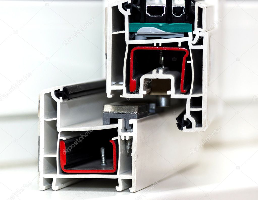 PVC profile system for windows manufacturing Stock Photo by ©sorokopud ...