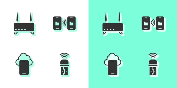 Una infografía del router imágenes de stock de arte vectorial ...