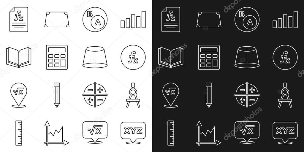 Establecer línea XYZ Sistema de coordenadas, Brújula de dibujo, Símbolo ...