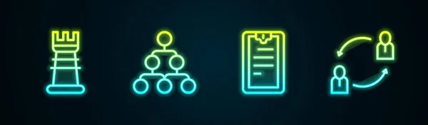 Establecer línea Estrategia empresarial, organograma jerárquico ...