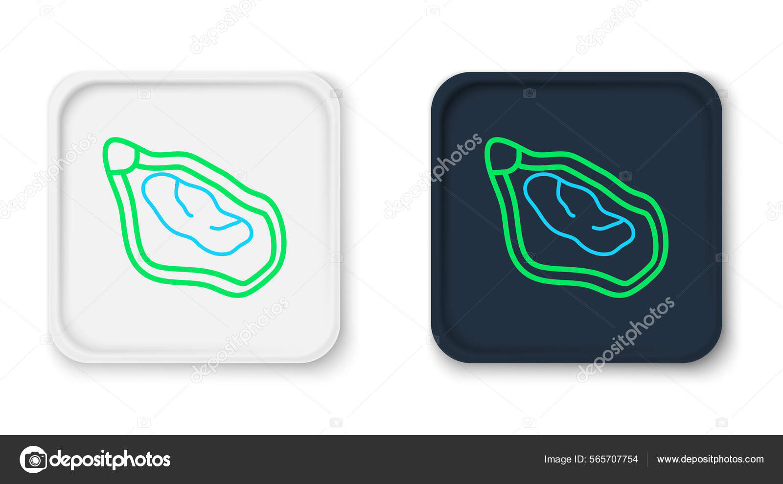 Line Mussel icon isolated on white background. Fresh delicious seafood ...