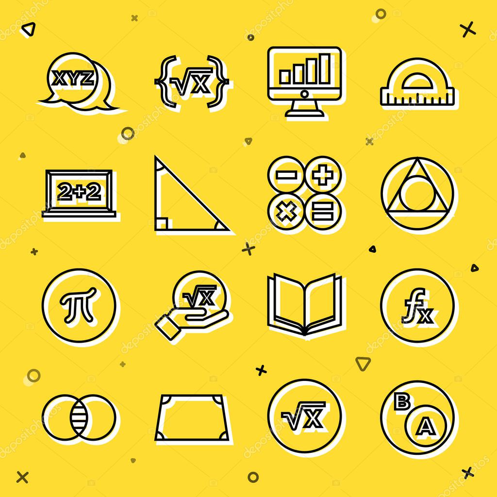 Set line Subsets, math, a is subset of b, Function mathematical symbol ...