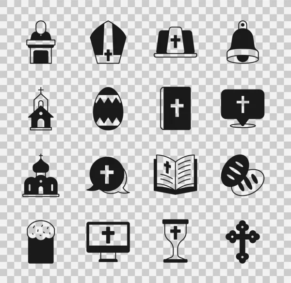 Grafika wektorowa Pictograma de iglesia, Pictograma de iglesia obrazy ...