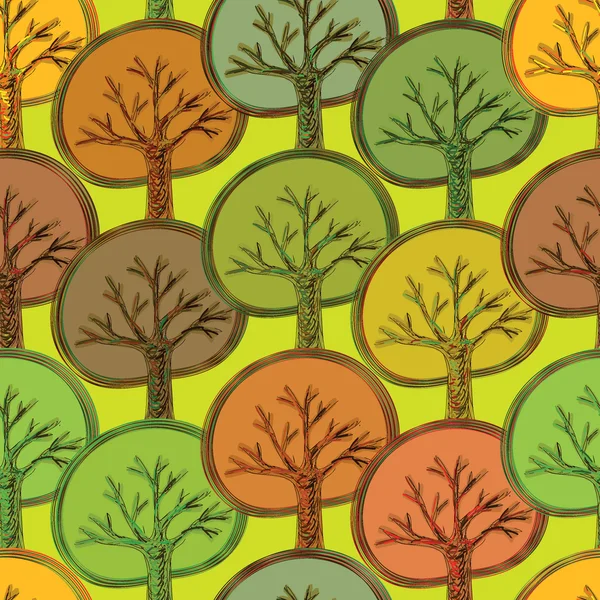 Seamless tree pattern Stock Vector Image by ©artskvortsova #50153187