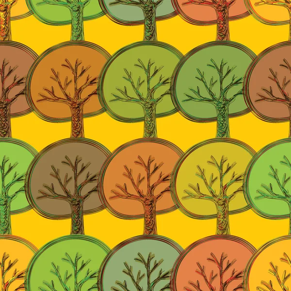 Seamless tree pattern Stock Vector Image by ©artskvortsova #50153187
