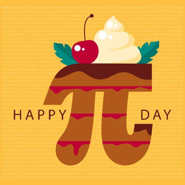 Happy Pi Day! Celebrate Pi Day. Mathematical constant. March 14th. 3.14 ...