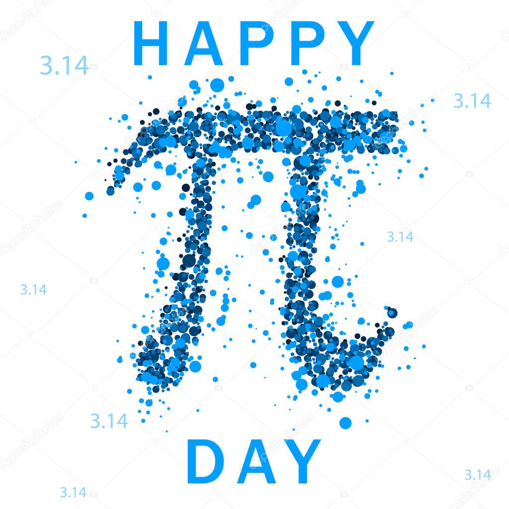 ¡Feliz Día del Pi! Celebra el Día del Pi. Constante matemática. 14 de marzo (3,14). La relación ...