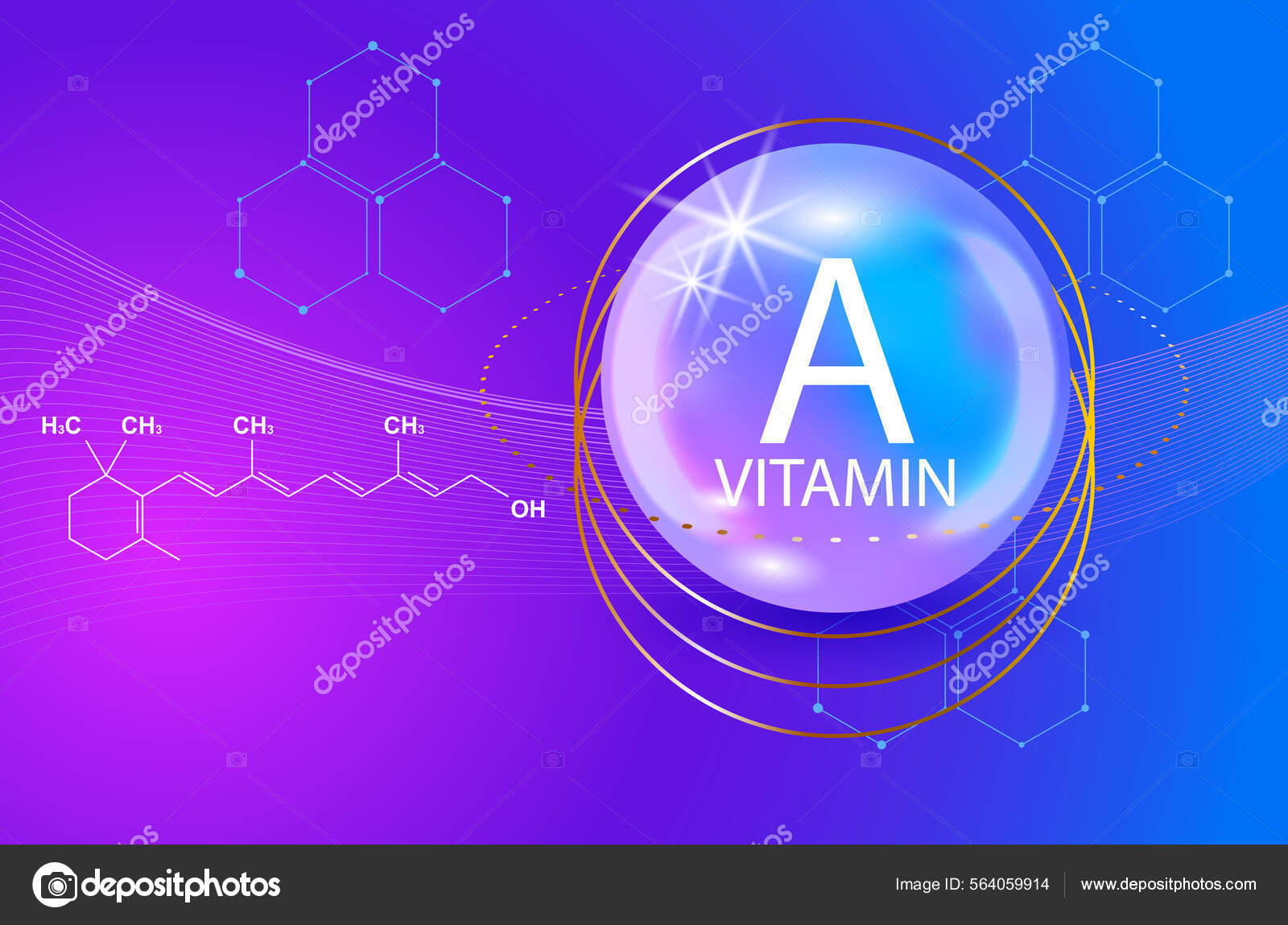 Vitamin Shining Pill Capsule Icon Vitamin Retinol Retinol Retinal Beta ...