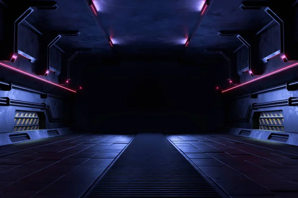 Futuristic Military Base Interior