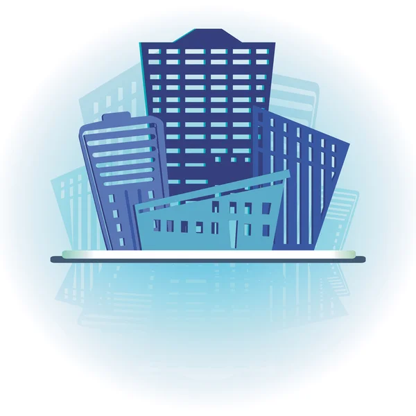 Seamless pattern Modern real estate buildings design. Urban landscape ...