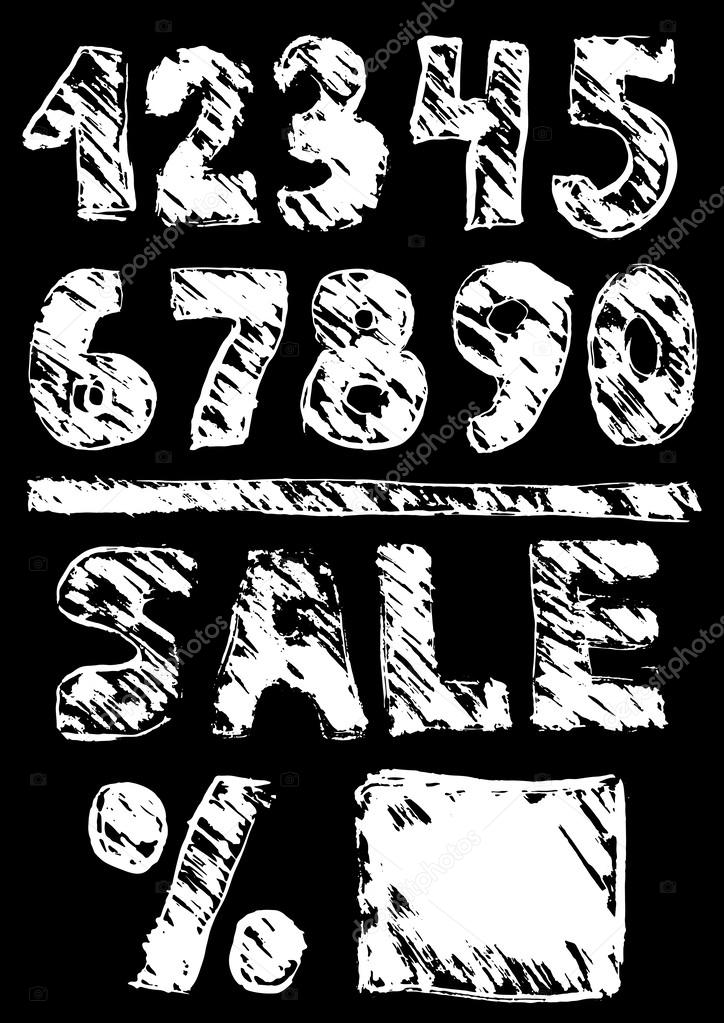 Sale and numbers signs Stock Vector Image by ©Ekaterina-P #51247299