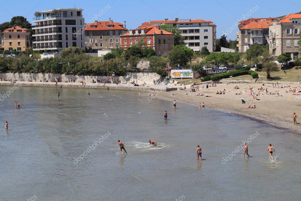 Split, Croatia, 14.05.2022.Nice and many tourists use the beautiful and sunny weather for ...