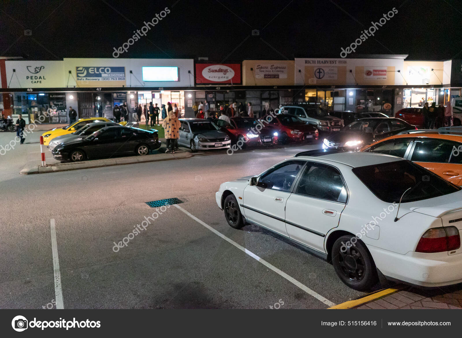 Exotic Cars Display Car Meet Held Carpark City Perth Western — Stock ...