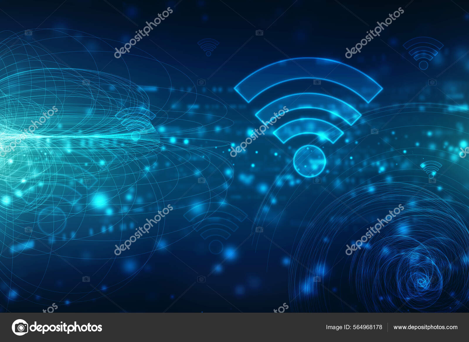 Illustration Wifi Symbol Sign Wifi Internet Network Connection ...