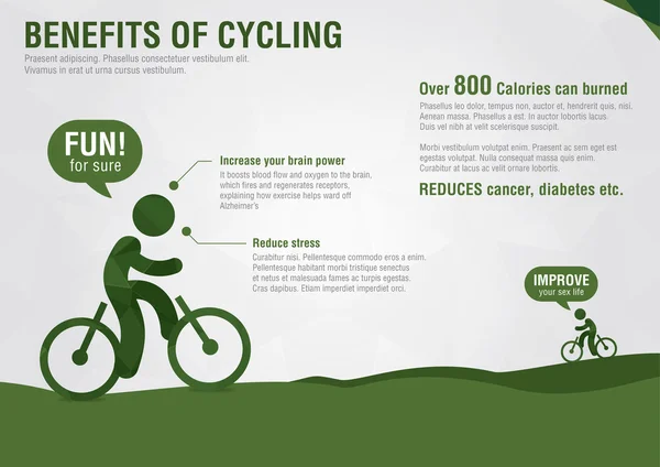 Benefits of cycling Vector Art Stock Images | Depositphotos