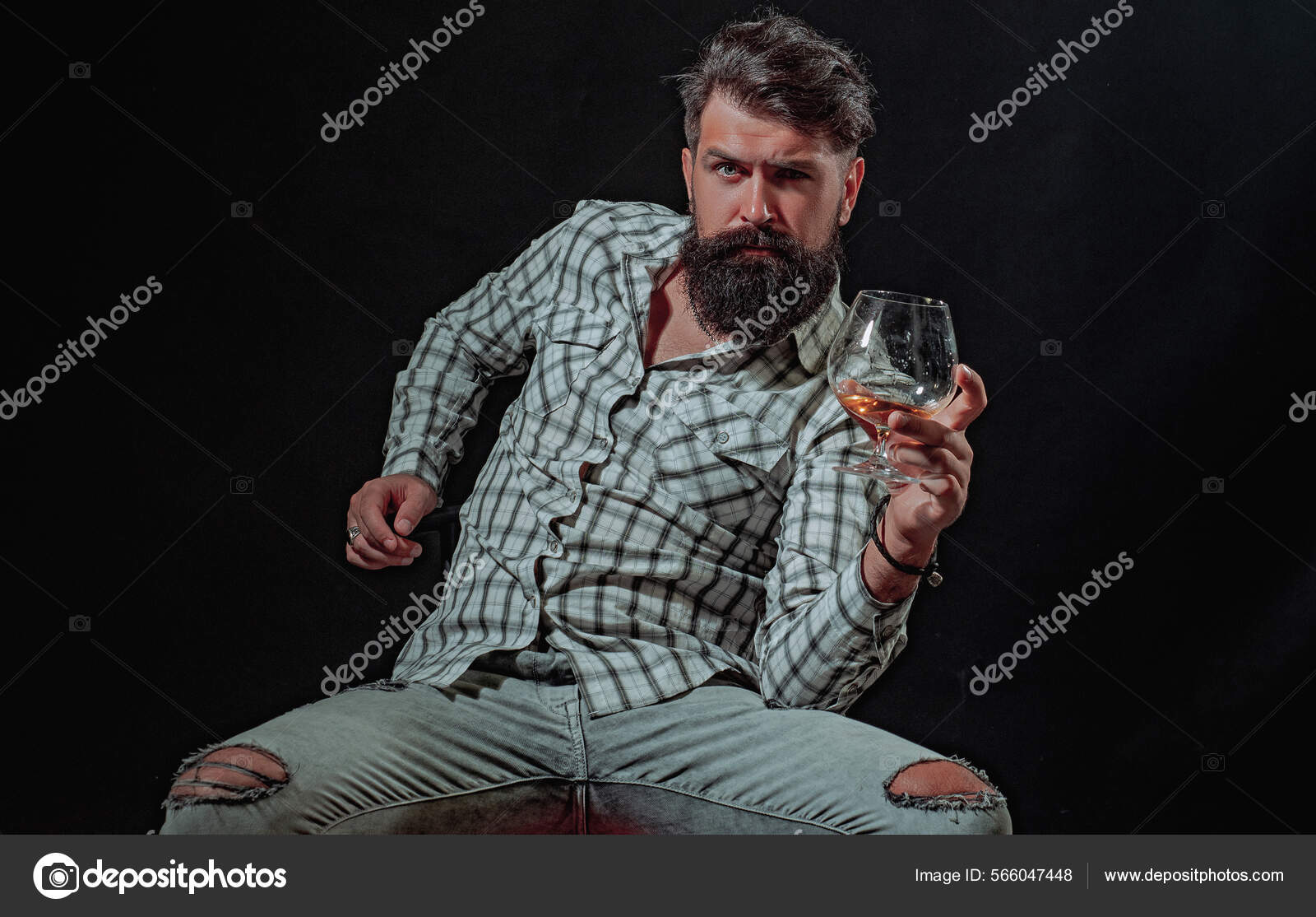 . Stressed and pressured. Serious sad woman having alcohol addiction ...