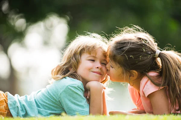 Two Little Kids In Love