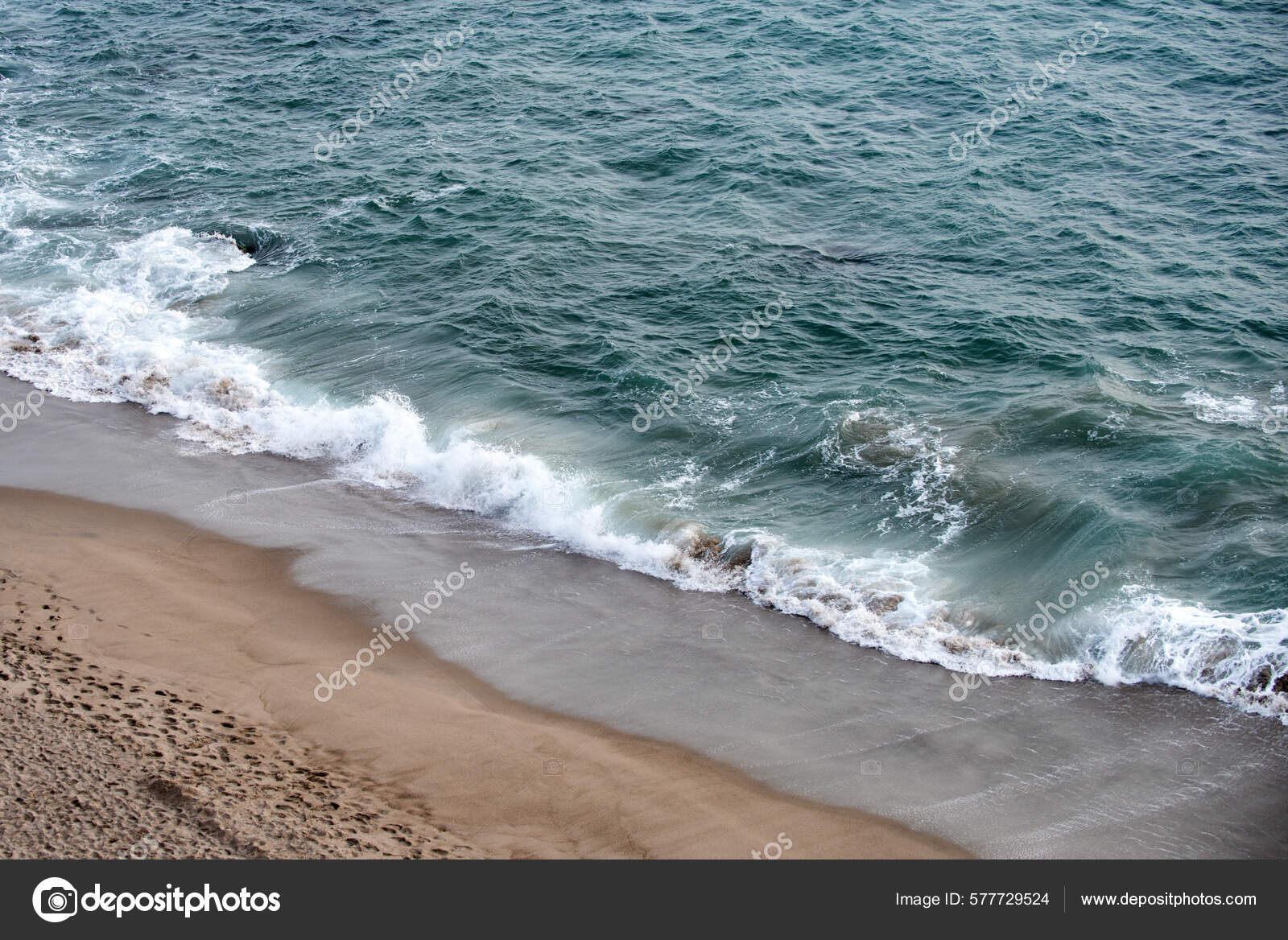 Blue Sea Clear Water Ocean Deep Indigo Daylight Feeling Calm Stock ...