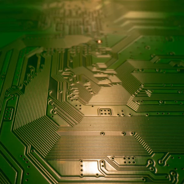 Circuit board background. Electronic circuit board texture. Computer technology, digital chip ...