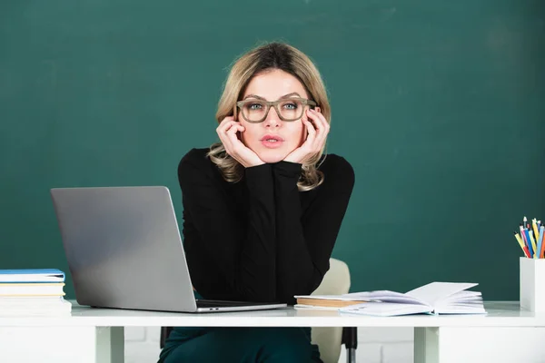 Female Student Shame Embarrassed School Classroom — Stock Photo ...