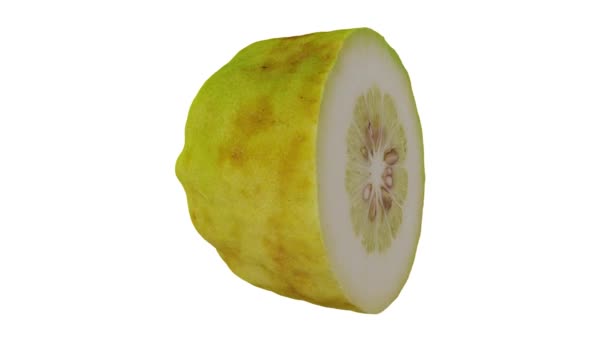 Realista Renderizado Una Mitad Rodante Limón Filipino Nativo Sobre ...