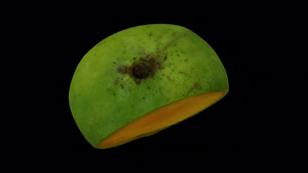 Realistic Render Rotating Cut Philippine Green Mango Katchamitha ...