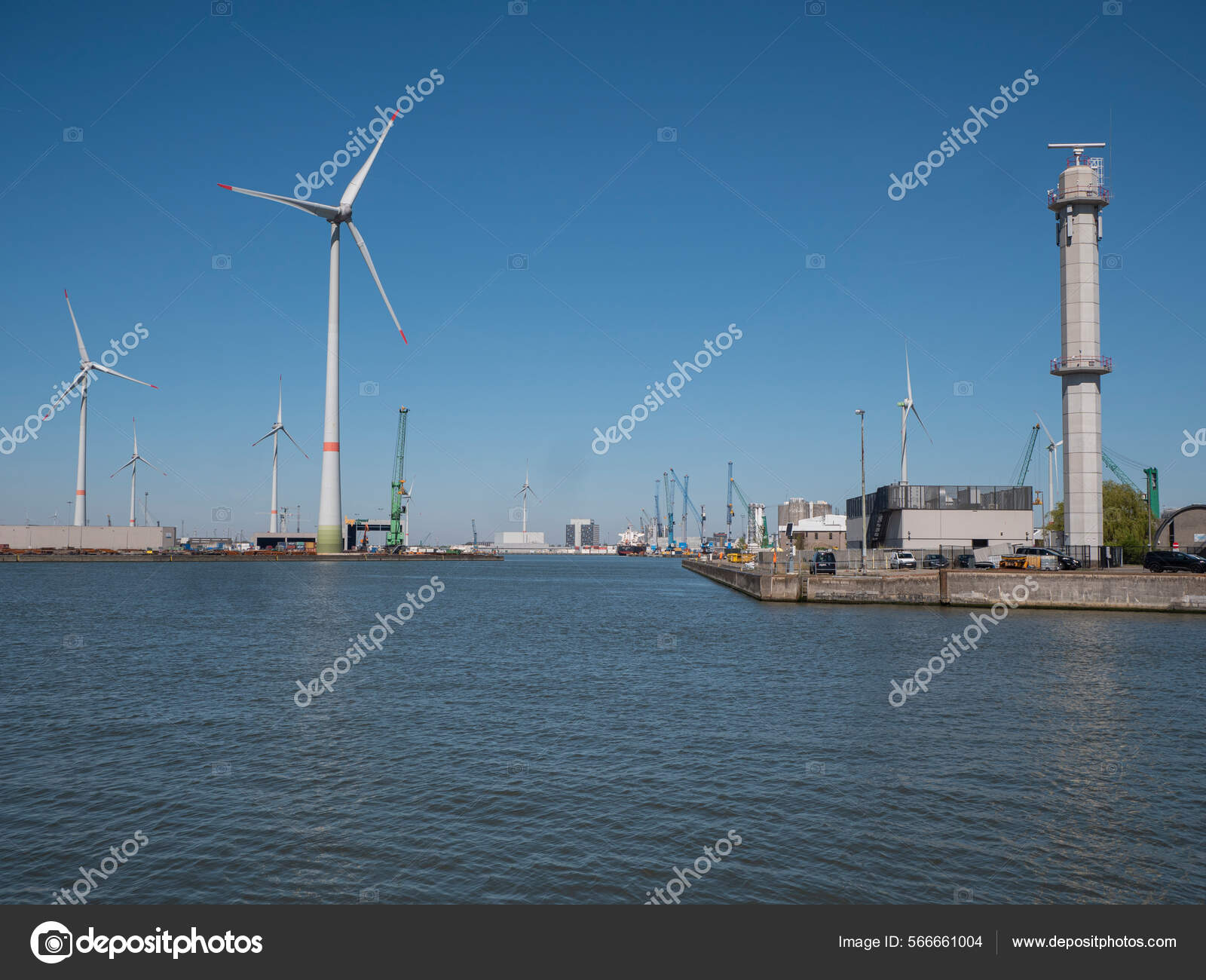 Antwerp Belgium April 2022 Overview Port Antwerp Siberia Bridge – Stock ...