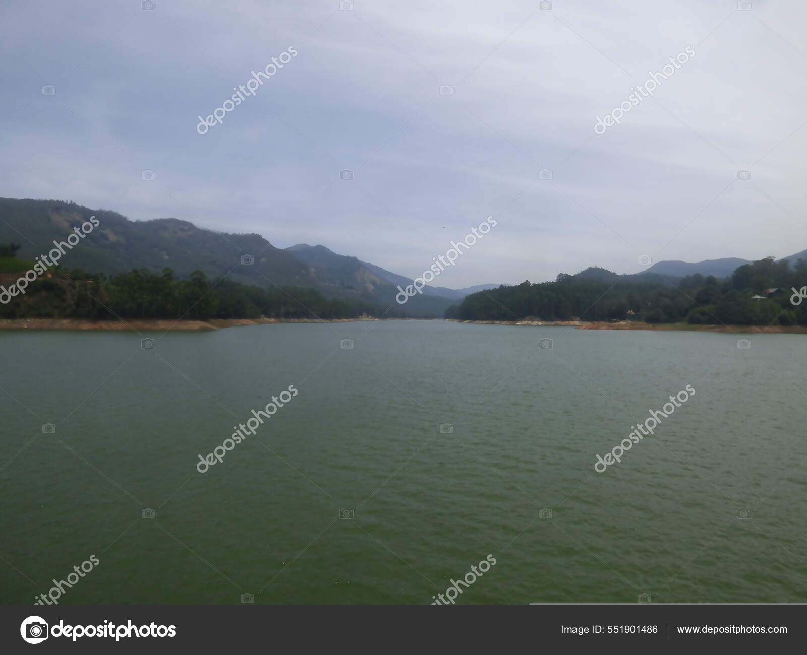 View Mattupetty Dam Its Surrounding Area Covered Tea Estate Woods ...
