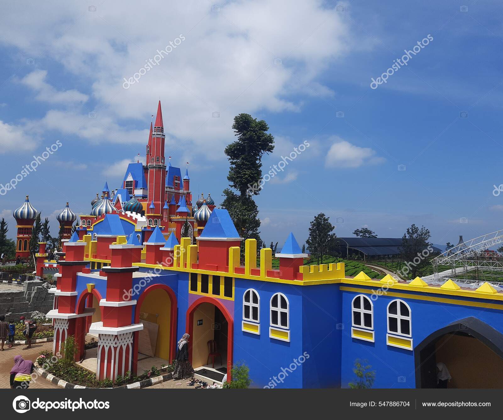 Colorfull Castile Indonesia Castle Subang — Stock Editorial Photo ...