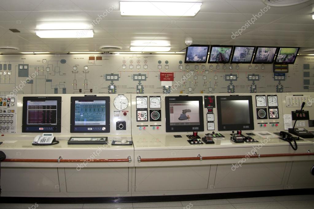 Control Room for Ships Engine — Stock Photo © karenfoleyphotography ...