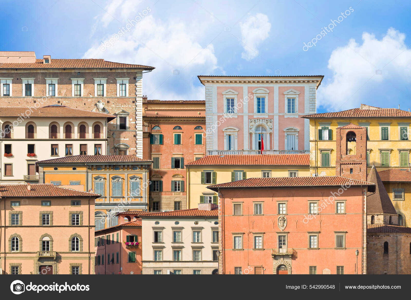 Abstract Composition Inspired Typical Old Italian Buildings Landscape ...