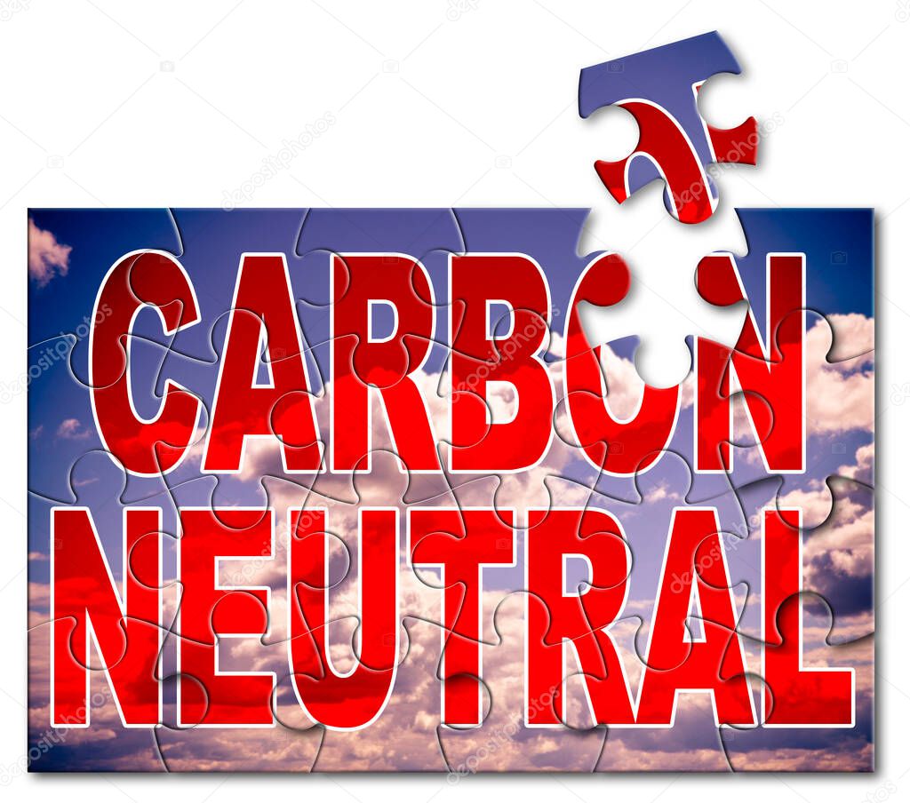 Concepto de carbono neutro en forma de rompecabezas - Problemas y ...