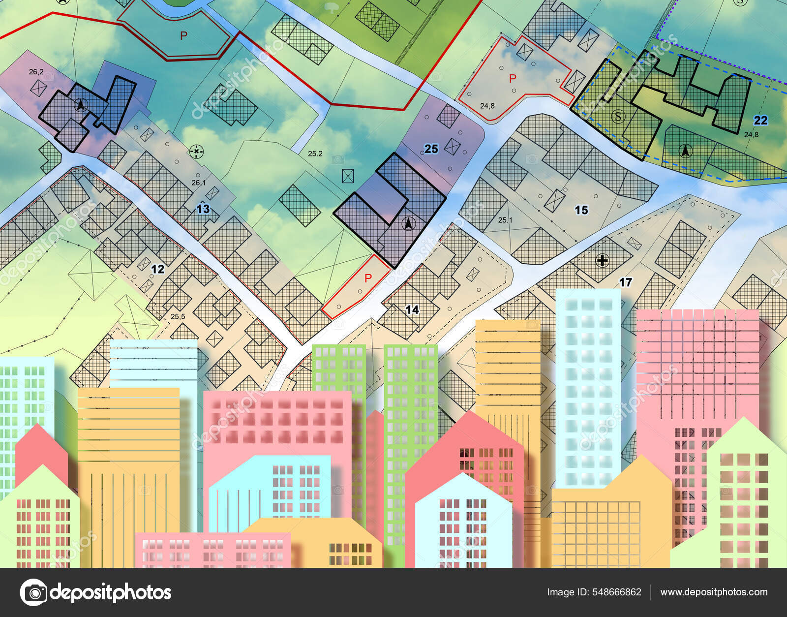 Imaginary General Urban Plan Urban Destinations Buildings Buildable ...