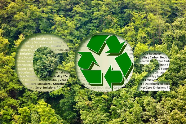 Recovery and recycling carbon dioxide CO2 - Carbon Neutrality concept ...