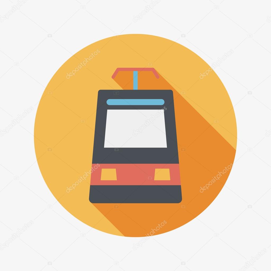 Speed train flat icon with long shadow Stock Vector Image by ©eatcute ...